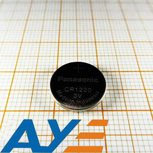 Button Cell Battery Holder 3V CR1220 Lithium Coin Cell Battery 40mAh ...